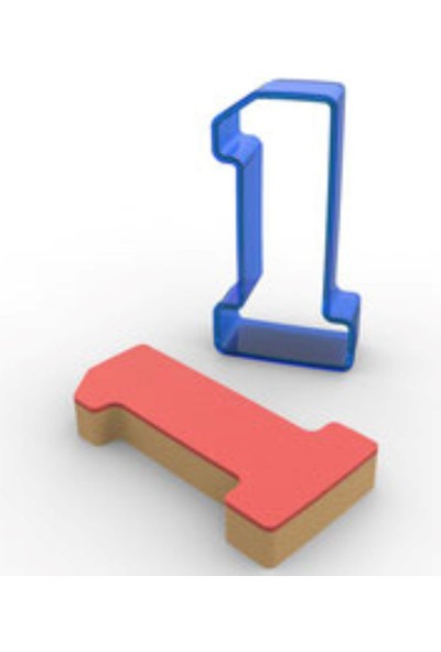 Deniz Parti Süsleri 1 Rakam Kurabiye ve Şeker Hamuru Kalıbı