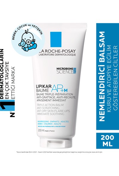 La Roche Posay Lipikar Baume AP+M Bebek&Çocuk, Yetişkin Nemlendirici Atopiye Eğilim Gösterebilen Ciltler 200 ml La Roche Posay Lipikar Baume AP+M Bebek&Çocuk, Yetişkin Nemlendirici Atopiye Eğilim Gösterebilen Ciltler 200 ml