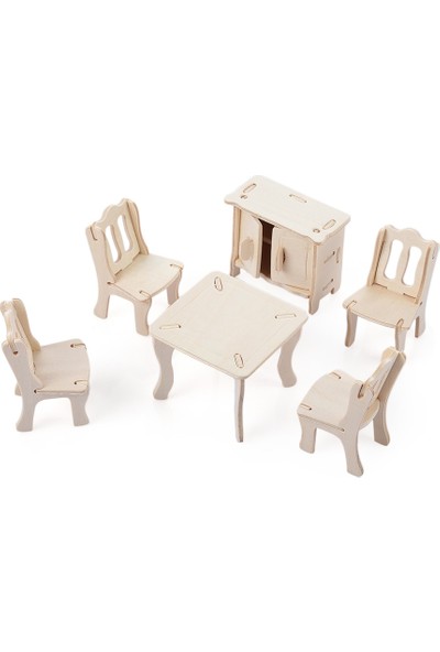 Go İthalat 3D Ahşap Puzzle - Yemek Odası