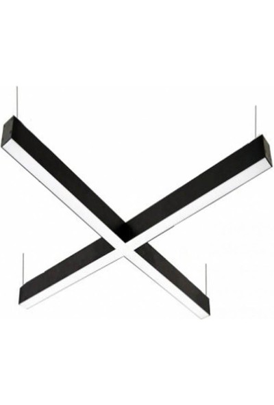 Doraled x Lineer Aydınlatma LED Armatür Antrasit-Beyaz 6000-6500K-ÇAP : 70X70CM (1,4m) - 45W - 5850LM