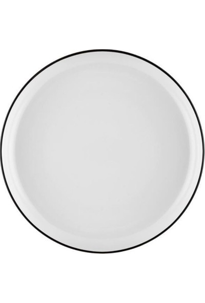 The Mia Rim 6'lı Yemek Tabağı 23 cm Siyah RIM0011