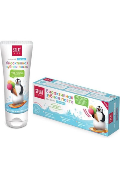 Kids Splat Jn Meyve-Dondurma Diş Macunu 50 ml Kids Splat Jn Meyve-Dondurma Diş Macunu 50 ml