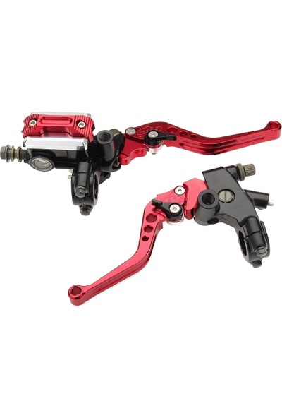 Blesiya 22MM Motosiklet Fren Master Silindir Rezervuar Pompa Kolları Debriyaj Kırmızı (Yurt dışından)