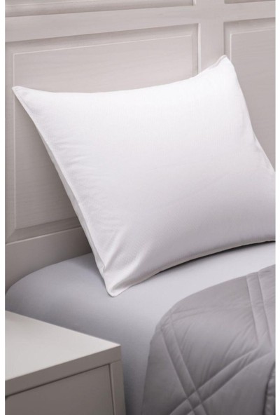 White & Beige Silikon Yastık