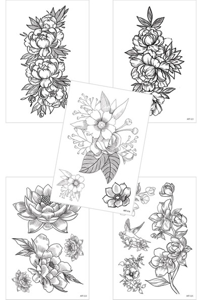 Artikel 5'li Geçici Dövme,geçici Tattoo ,vücut Dövme,kol Bilek Dövme,boyun Dövme,sırt Dövme Artikel 5'li Geçici Dövme,geçici Tattoo ,vücut Dövme,kol Bilek Dövme,boyun Dövme,sırt Dövme