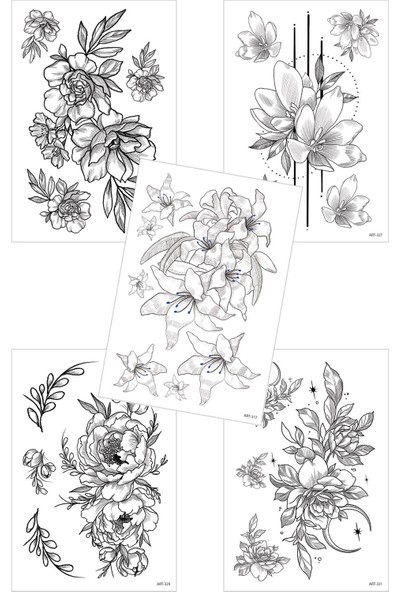 Artikel 5'li Geçici Dövme,geçici Tattoo ,vücut Dövme,kol Bilek Dövme,boyun Dövme,sırt Dövme Artikel 5'li Geçici Dövme,geçici Tattoo ,vücut Dövme,kol Bilek Dövme,boyun Dövme,sırt Dövme