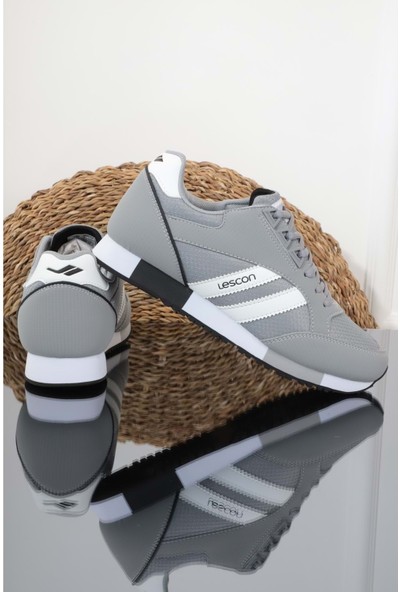 Lescon 1176 Anatomik Taban Sneakers Ayakkabı - NKT01176-BUZ Gri-41