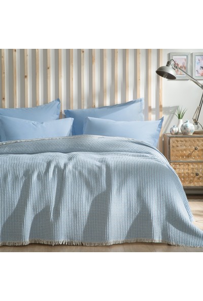 Yataş Bedding Octo Çift Kişilik Pike - Buz Mavisi Yataş Bedding Octo Çift Kişilik Pike - Buz Mavisi