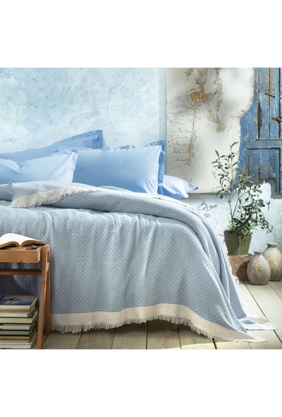 Yataş Bedding Maris Çift Kişilik Pike - Buz Mavisi Yataş Bedding Maris Çift Kişilik Pike - Buz Mavisi