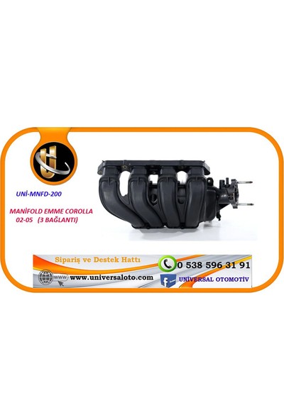 Itaqi Manifold Emme Corolla 02-05 (3 Bağlantılı)