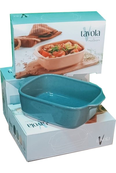 Paşabahçe Kütahya Porselen Tavola Fırın Kabı -15CM - Mavi Renk