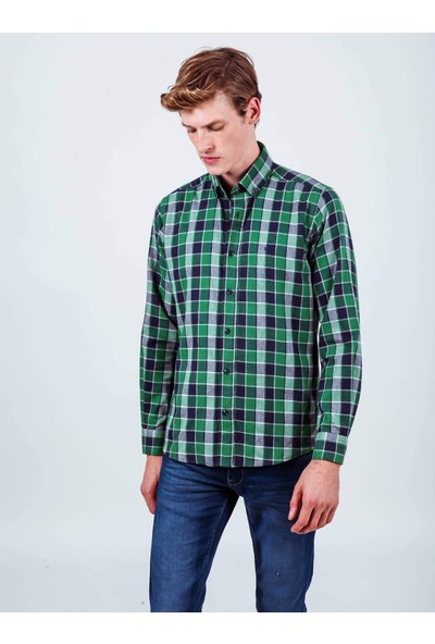 Fenerium Erkek Club Yeşil Laci Ekose Gömlek Fenerium Erkek Club Yeşil Laci Ekose Gömlek