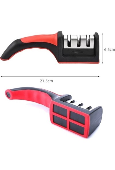 İndirim Kap Profesyonel Bıçak Bileyici 3 Açılı Elmas El Bıçakları Bileme