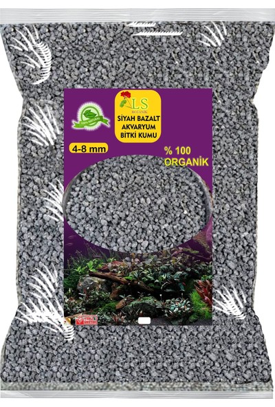 Ls Botanik Siyah Bazalt Akvaryum ve Bitki Kumu 4-8 mm 1 Kğ Ls Botanik Siyah Bazalt Akvaryum ve Bitki Kumu 4-8 mm 1 Kğ