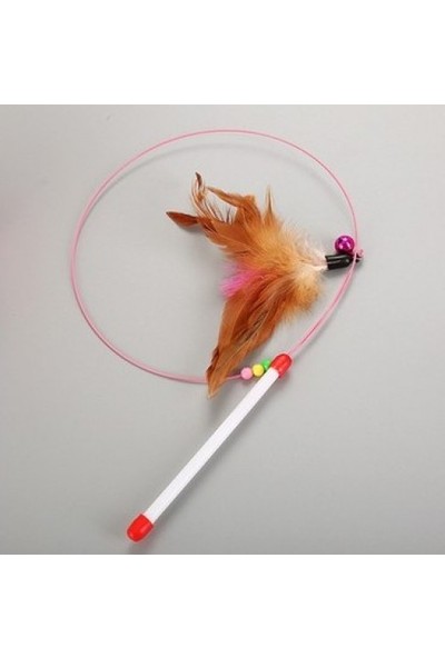 Dream Plus Renkli Çıngıraklı Tüylü Kedi Oyun Oltası 90 cm Dream Plus Renkli Çıngıraklı Tüylü Kedi Oyun Oltası 90 cm