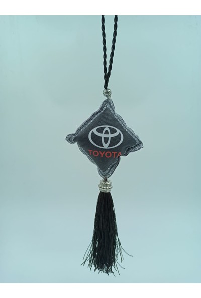 Carmelita Toyota Püsküllü Puf Dikiz Ayna Süsü Siyah