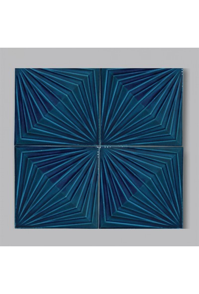 Kütahya Çini Yapı Tasarım Ss06-01 Diamond Serisi Mavi Karo 1 Adet Kütahya Çini Yapı Tasarım Ss06-01 Diamond Serisi Mavi Karo 1 Adet