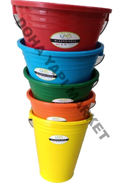 Çok Amaçlı Harç Kovası Renkli Güçlü Plastik 1AD