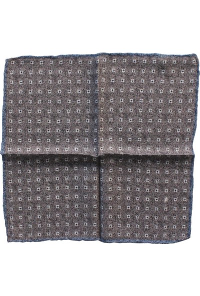 Coolmenclub Desenli Gri Yün Cep Mendili Coolmenclub Desenli Gri Yün Cep Mendili