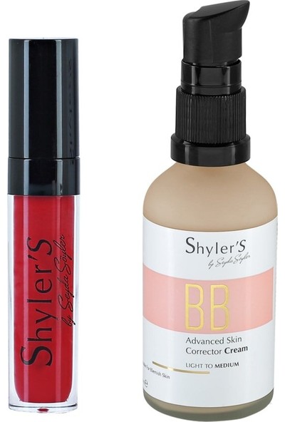 Shyler's Lip & Cheek Dance Of Red Lip Color + Bb Krem Leke ve Akne Önleyici Spf 30 Shyler's Lip & Cheek Dance Of Red Lip Color + Bb Krem Leke ve Akne Önleyici Spf 30