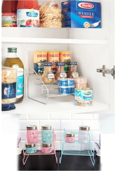 Helen's Home 3 Katlı Metal Baharat Rafı MD302 EV.03439.00 Helen's Home 3 Katlı Metal Baharat Rafı MD302 EV.03439.00