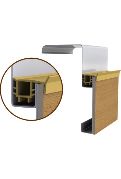 Contacall Çelik Kapı Fitili Siyah Renk 6 m Uzunluk