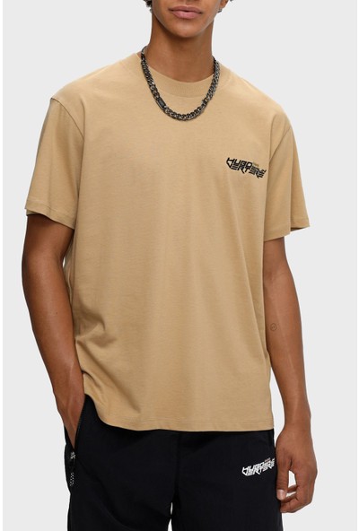 Hugo Pamuklu Baskılı Oversize Bisiklet Yaka T Shirt Erkek T Shirt 50463834 263