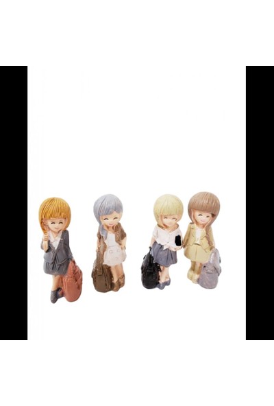 Mikail AVM Hostes Çift Kız Biblo Dekoratif Hediyelik