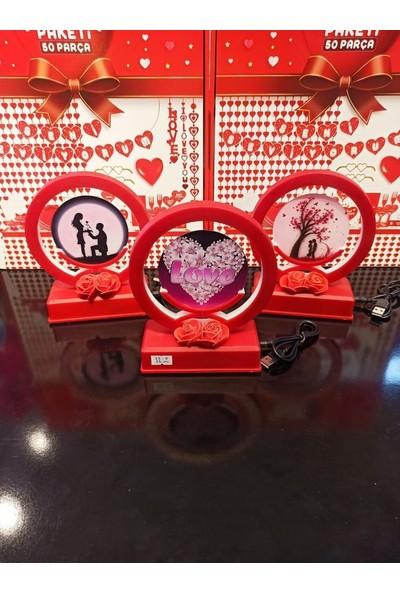 Mikail AVM Sevgili Model Işıklı LED Dekoratif Hediyelik