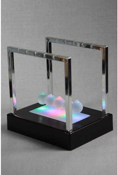 Kuzey Hediyelik Kişiye Özel Işıklı Büyük Boy Newton Denge Topları