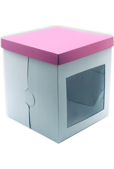 Feza Kutu 31X31X35 Pencereli Pasta Kutusu (10 Adet)