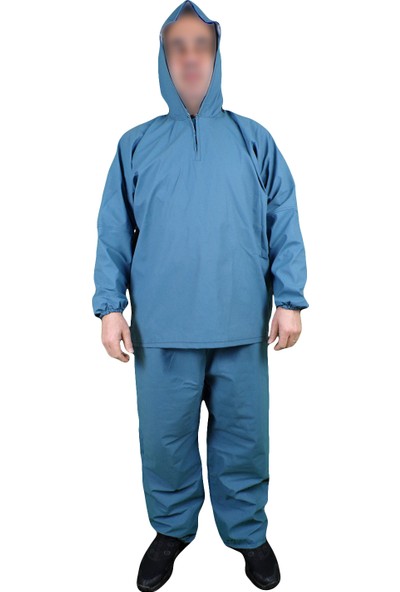 Viyoly Alt-Üst Takım Su Geçirmez Balıkçı Yağmurluğu - Mavi