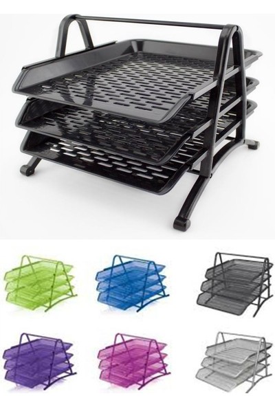 Easyso Ark Metal Hareketli Evrak Rafı 3'lü Easyso Ark Metal Hareketli Evrak Rafı 3'lü