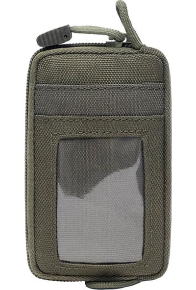 Kamp Kemer Çanta Açık Bel Çantası Kımlık Pencere Ordu Yeşil ile Kompakt