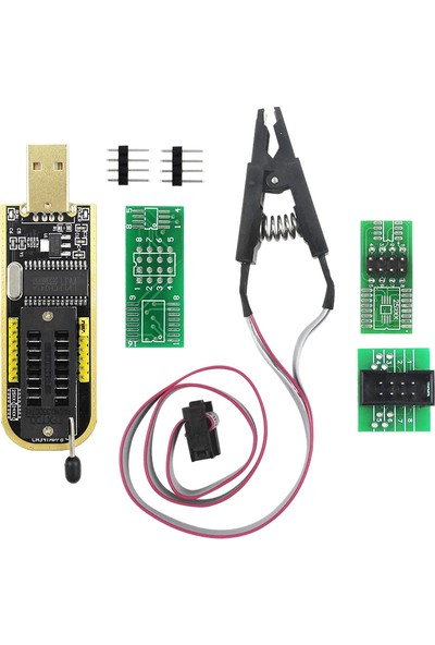 Guangdong Spirit CH341A 24 25 Serisi Eeprom Flash Bios USB Programlayıcı ile Eeprom 25CXX / 24CXX Için Sop8 Soıc8 Test Klipsi Guangdong Spirit CH341A 24 25 Serisi Eeprom Flash Bios USB Programlayıcı ile Eeprom 25CXX / 24CXX Için Sop8 Soıc8 Test Klipsi