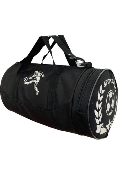 Elit Sport Silindir Spor Çanta Siyah