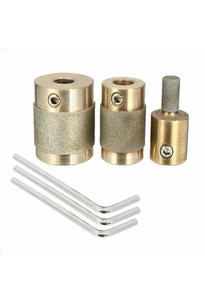 Guangdong Spirit 1 Inç 3/4 Inç 1/4 Inç Vitray Elmas Öğütücü Bit Kafa Aletleri 3 Boyutlu Pirinç Çekirdek