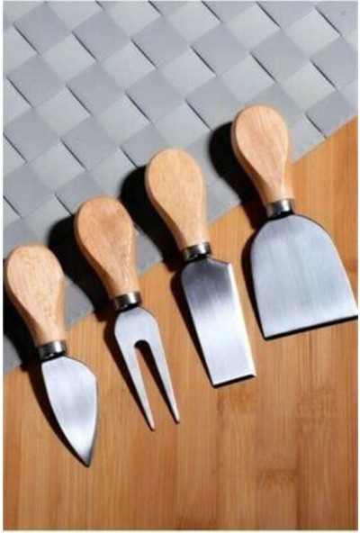 Kitchen Sense Kahverengi Bambu Saplı 4'lü Çelik Peynir Bıçak Seti Kitchen Sense Kahverengi Bambu Saplı 4'lü Çelik Peynir Bıçak Seti