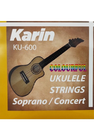 Karin KU-600 Ukulele Teli Soprano - Concert (Takım Tel) Karin KU-600 Ukulele Teli Soprano - Concert (Takım Tel)