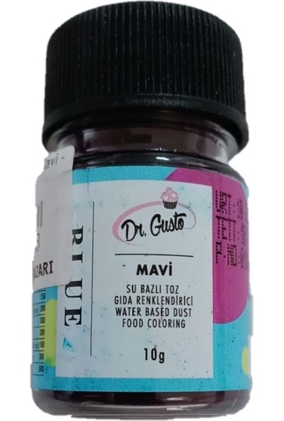Dr.Gusto Toz Gıda Boyası Mavi 10 gr