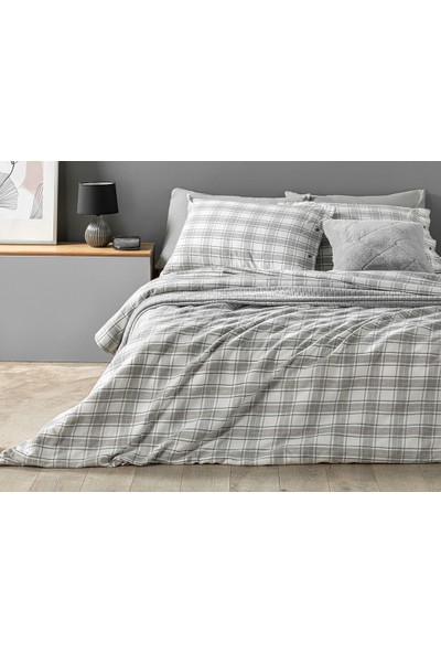 English Home Cozy Plaid Winter Soft King Size Nevresim Takımı 240 x 220 cm. Gri English Home Cozy Plaid Winter Soft King Size Nevresim Takımı 240 x 220 cm. Gri