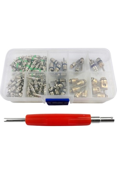 Blesiya 135 Adet Araba R12 & R134 A / C Klima Schrader Vana Çekirdek Remover Tool Kit