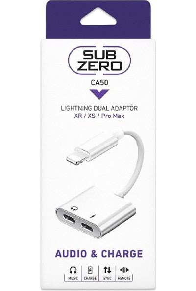 Subzero Apple iphone Şarj ve Kulaklık Adaptör / CA50
