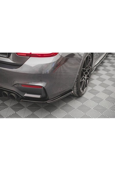 MKG Bmw F32 M4 Arka Tampon Flap Seti Piona Black , Abs Plastik MKG Bmw F32 M4 Arka Tampon Flap Seti Piona Black , Abs Plastik