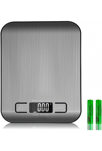Dijital Mutfak Terazisi Paslanmaz Çelik Elektronik LCD Ağırlık 5 kg Ölçekli Terazi Pişirme Ölçü Aleti Dijital Mutfak Terazisi Paslanmaz Çelik Elektronik LCD Ağırlık 5 kg Ölçekli Terazi Pişirme Ölçü Aleti