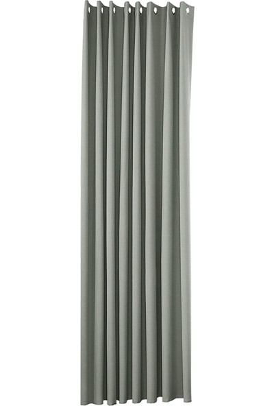 Baosity Yatak Odası Için Karartma Perdeleri - Entermal Yalıtımlı Perdeler Grommet Üst Gri