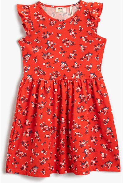 Koton Bisiklet Yaka Normal Kalıp Desenli Çok Renkli Kız Çocuk Elbise - 2YKG87070OK Koton Bisiklet Yaka Normal Kalıp Desenli Çok Renkli Kız Çocuk Elbise - 2YKG87070OK