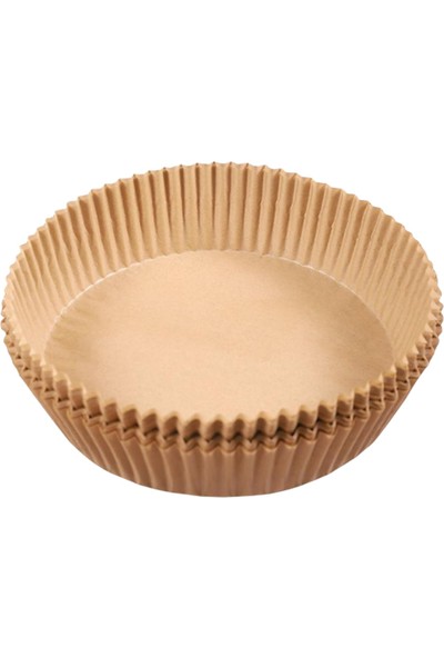 50 Adet Yuvarlak Parşömen Kağıdı Izgara Su Geçirmez Izgara Pişirme Fırın Kahverengi Izgara (Yurt Dışından)