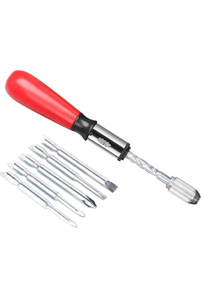 Kesoto Yarı-Otomatik Dönen Tornavida El Itme Çekme Cırcır Kırmızı