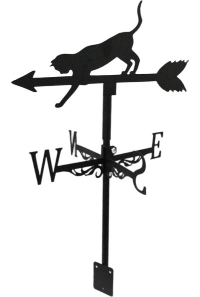 Kesoto Hayvan Siluet Heykelcik Bahçe Kazanı Weathervane Kedi Kedi ile Çatı Hava Kanadı Kesoto Hayvan Siluet Heykelcik Bahçe Kazanı Weathervane Kedi Kedi ile Çatı Hava Kanadı